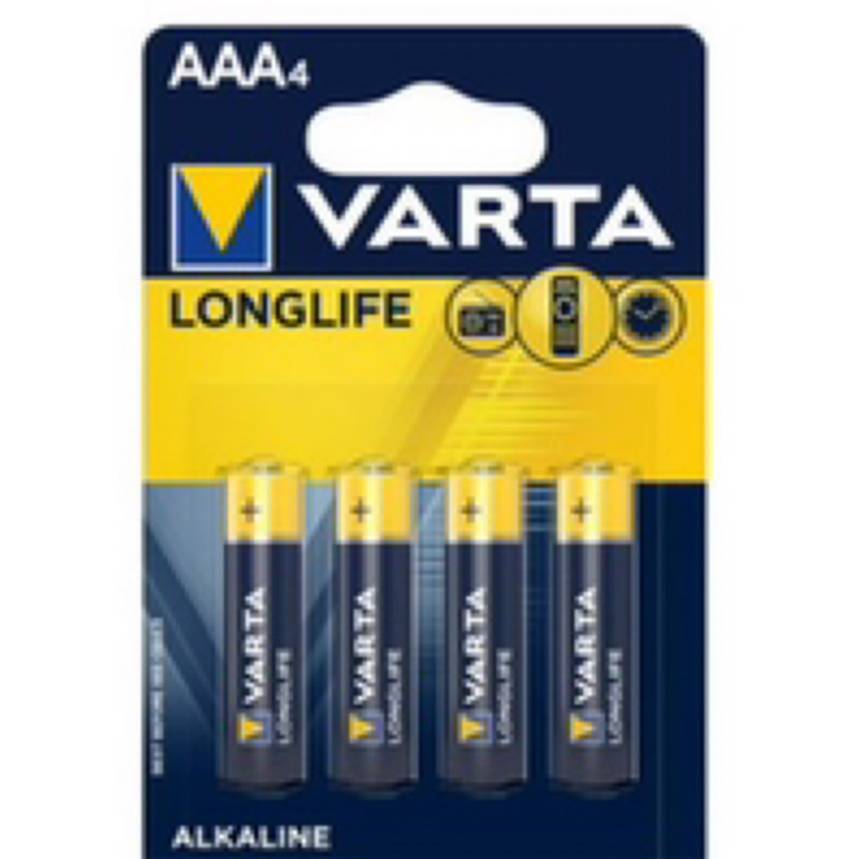 Varta AAA Alkaline Batteries - 4 Pack | Jigs Irrigation Supplies